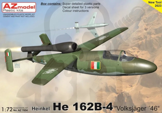 Battle-Models > AZ-Model 7854 Heinkel He 162B-4 Volksjager 46 1:72
